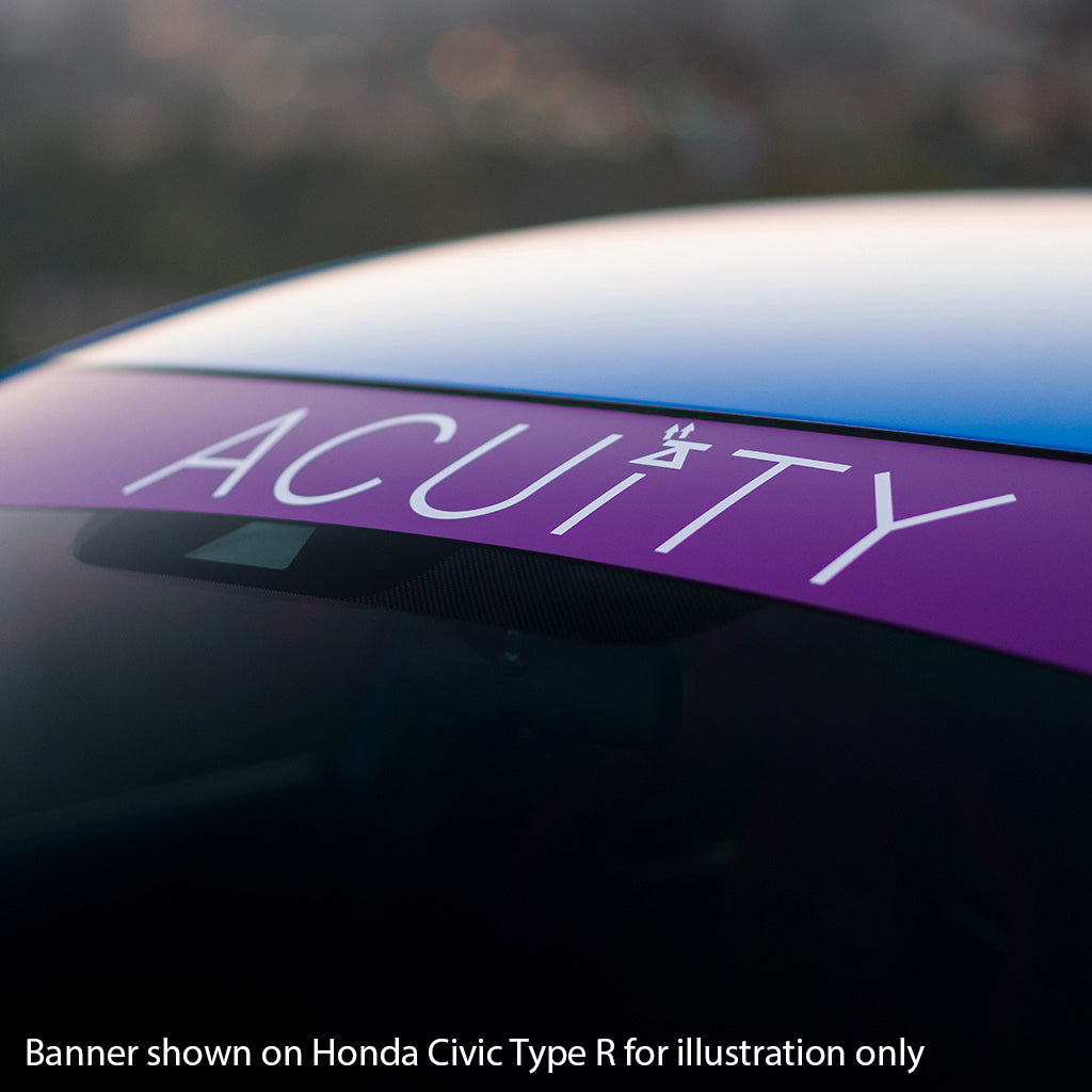 ACUITY Instruments Matte Purple Windshield Banner – Prestige Auto Lab