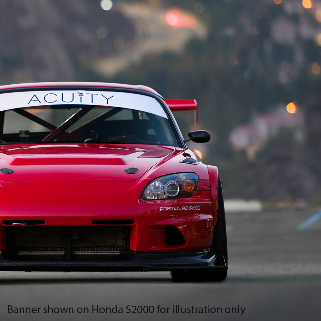 ACUITY Instruments Matte White Windshield Banner – Prestige Auto Lab