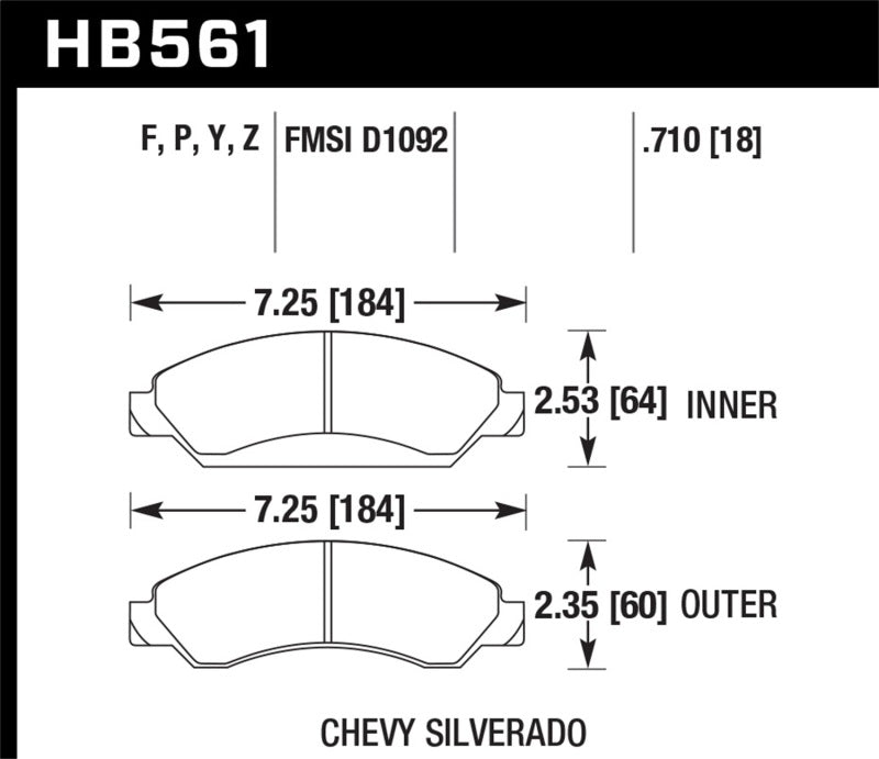 Hawk 07 Chevy Tahoe LTZ Front LTS Brake Pads – Prestige Auto Lab