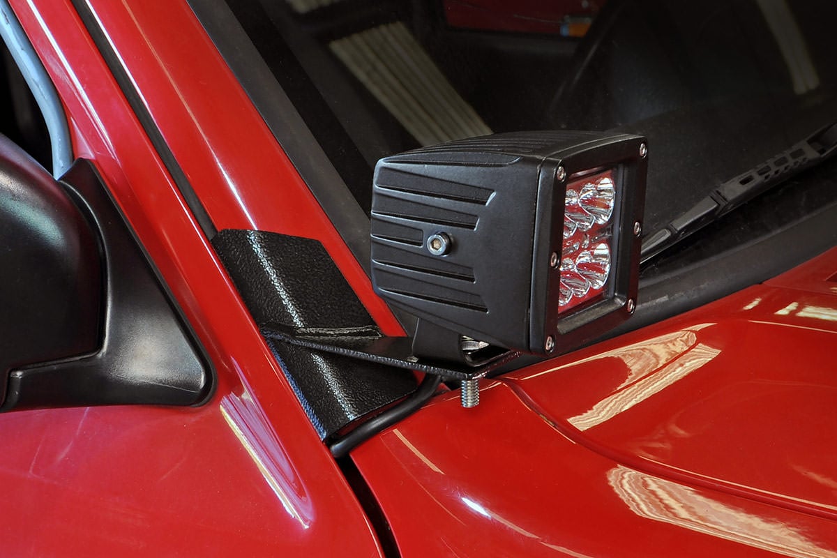 LED Light Mount | Lower A-Pillar | Pod Pair | Jeep Cherokee XJ 2WD/4WD ...